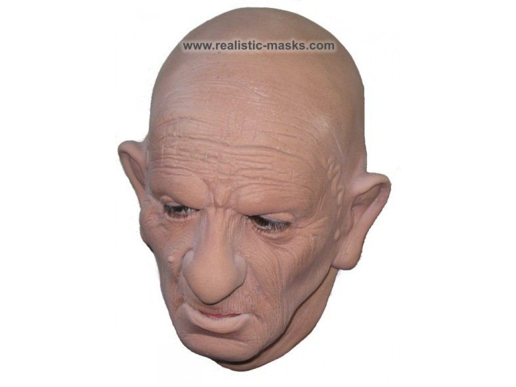 'Runzelgesicht' Latex Maske